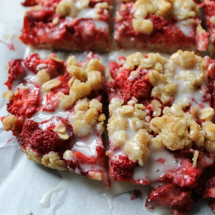 Fresh Strawberry Bars - As For Me and My Homestead