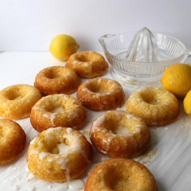 Lemon Donuts with Lemon Glaze - As For Me and My Homestead