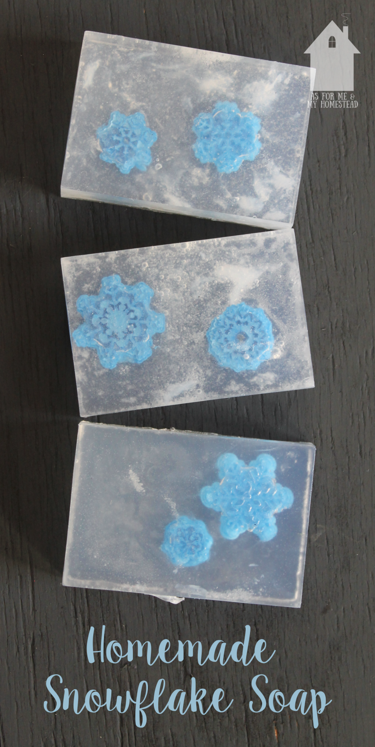 DIY Snowflake Soap - As For Me and My Homestead