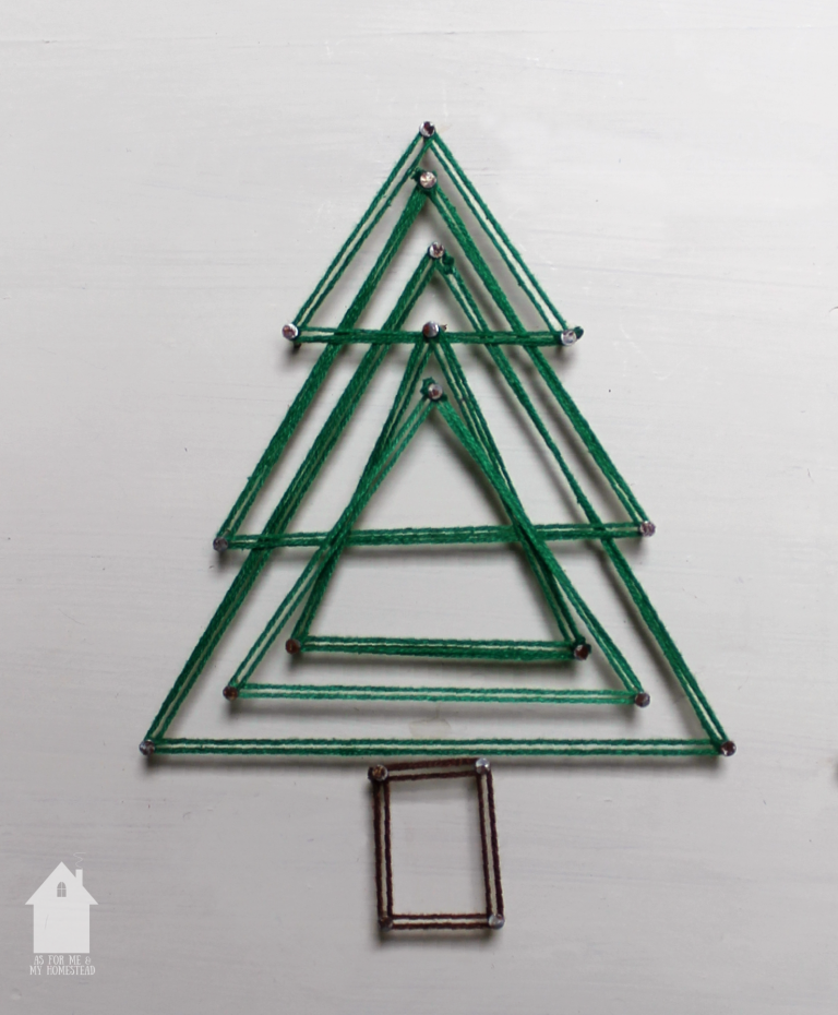 String Art Trees - As For Me and My Homestead